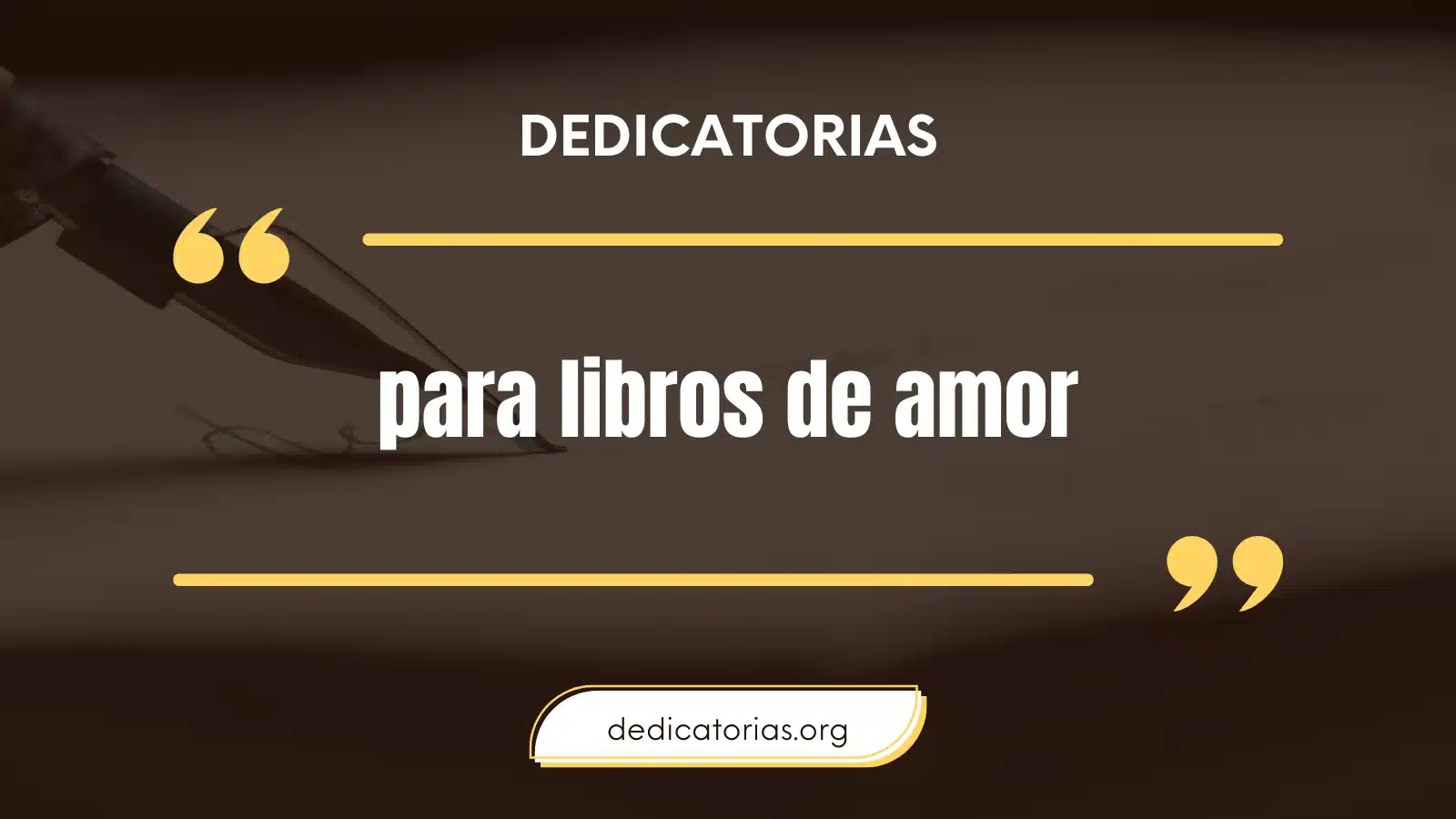 Dedicatorias para libros de amor 【Originales】