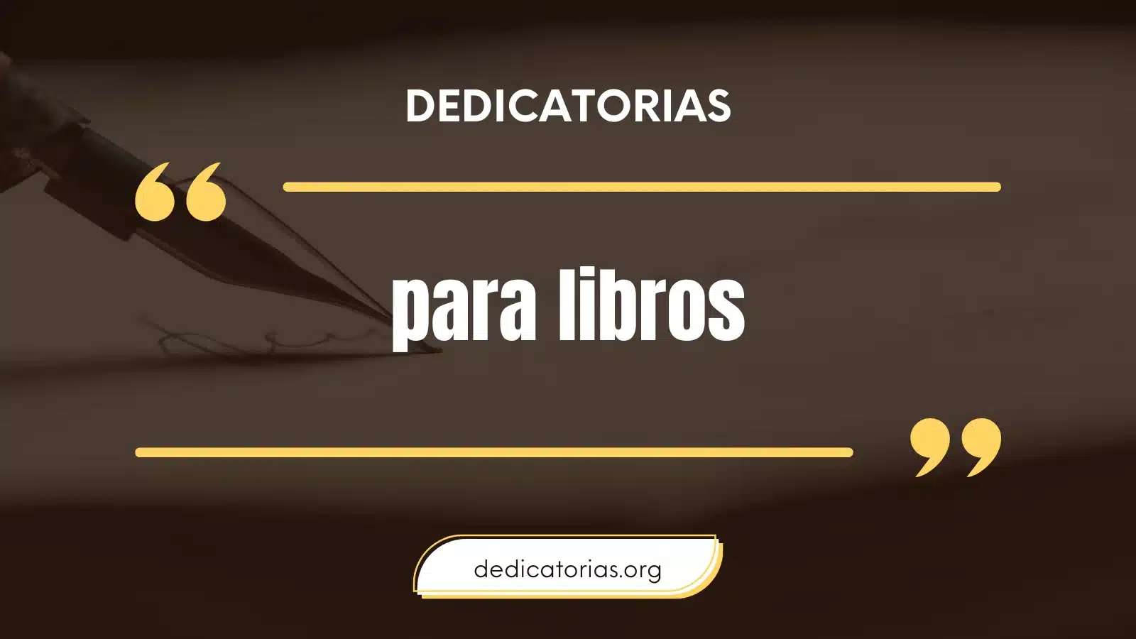 Dedicatorias para libros 【Originales】